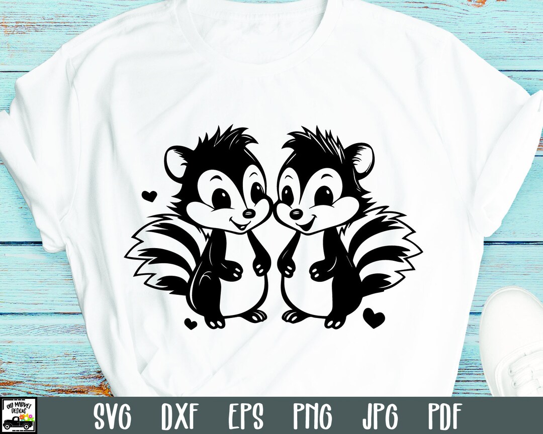 Skunk Buddies SVG File - Skunk SVG File - Skunk Clip Art - Cute Skunk ...