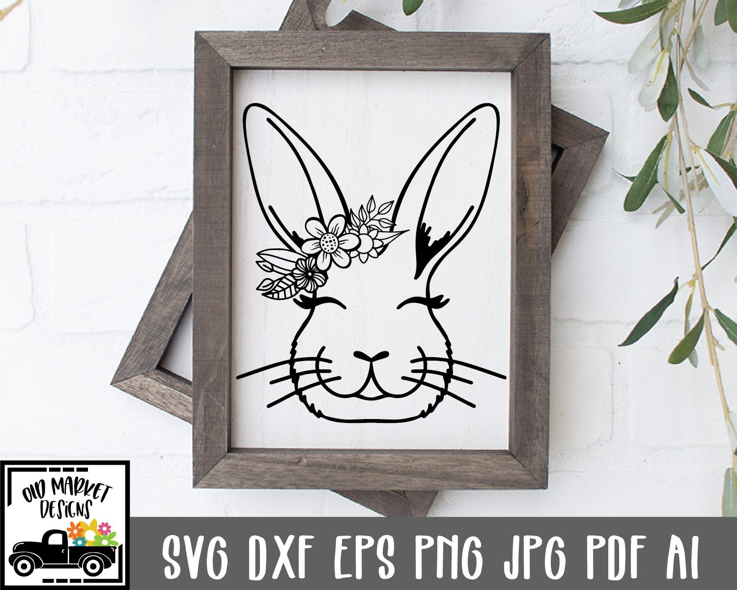 Bunny SVG File Bunny Face SVG Cut File Clip Art - Etsy