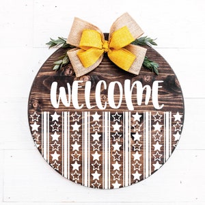 Door Hanger SVG Bundle - Round Sign Patterns - 60 SVG Designs - Round ...