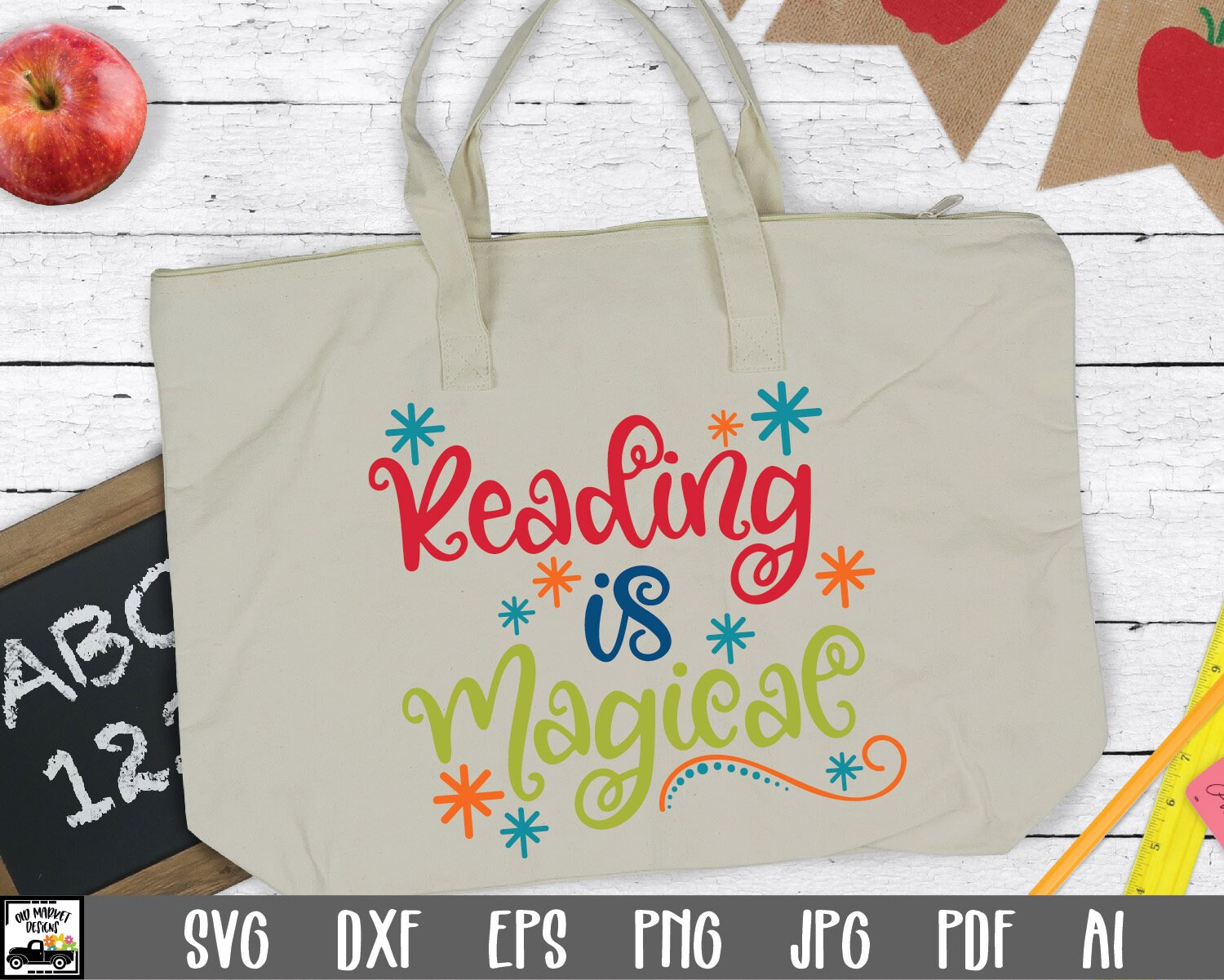 Reading is Magical SVG Cut File School SVG Clip Art - Etsy