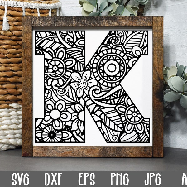 Monogram Letter K - Etsy