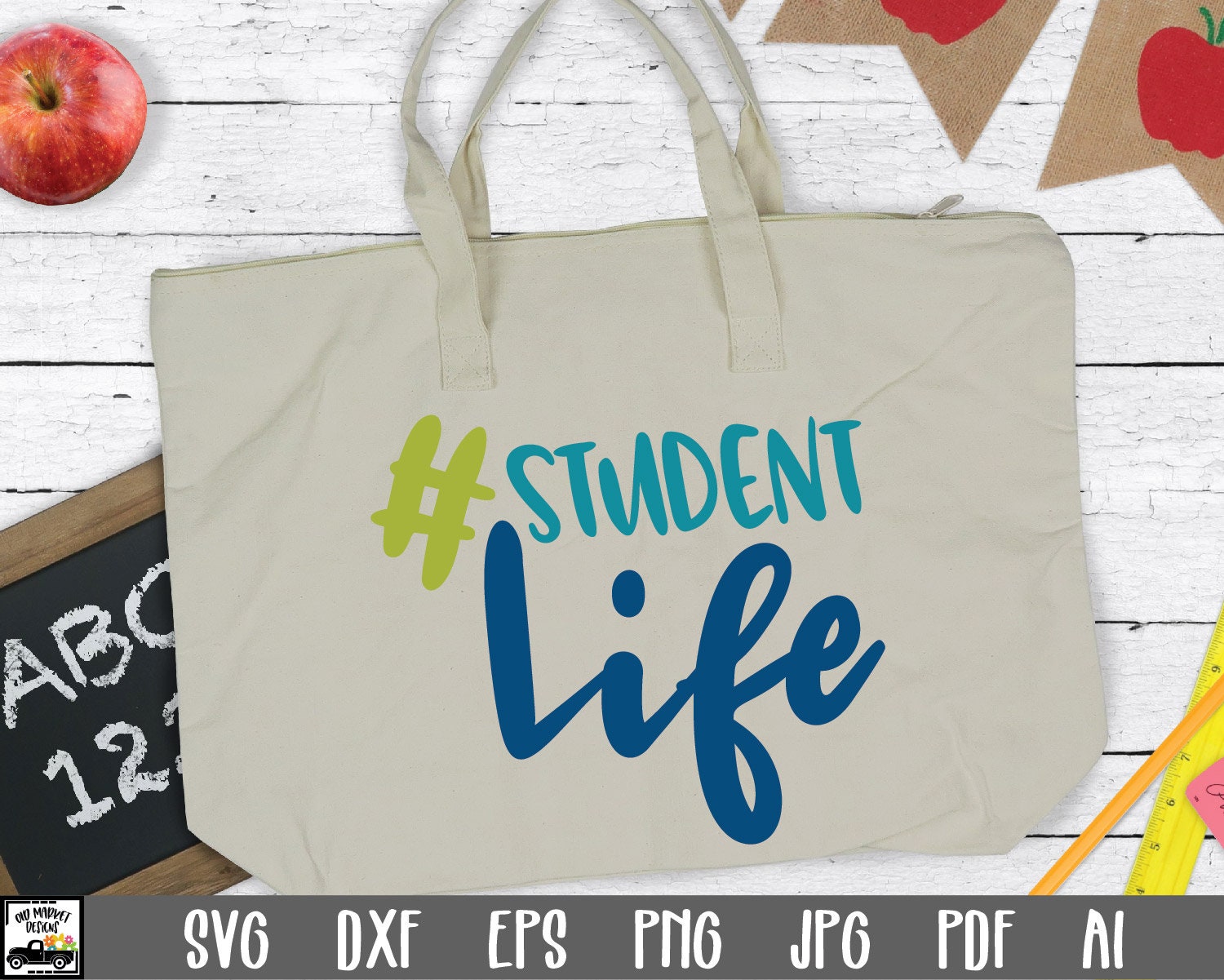 Student Life SVG Cut File School SVG Clip Art Printable | Etsy