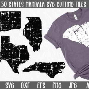 Huge States SVG Bundle With Over 500 Designs - Includes 10 Different US ...
