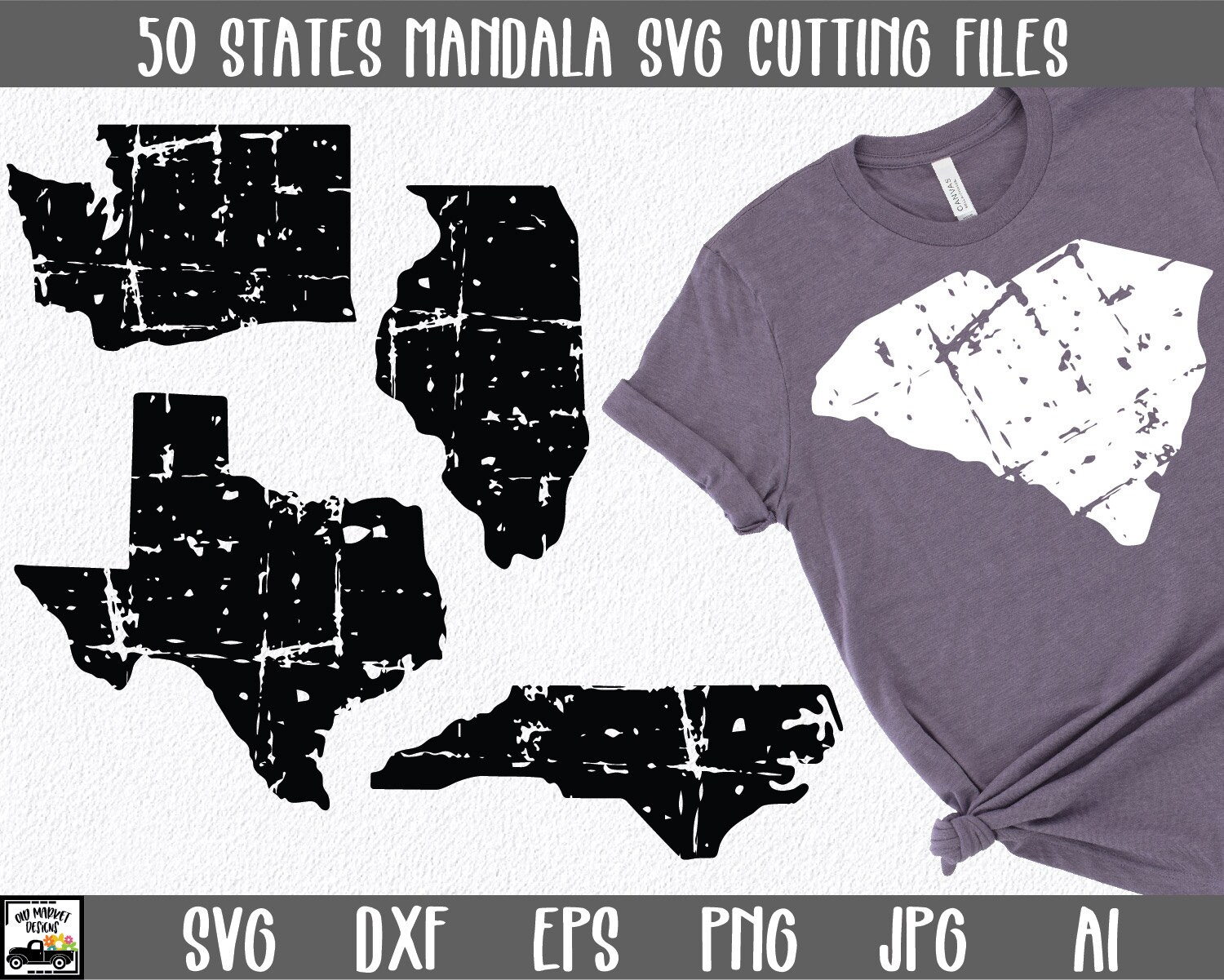 Huge States SVG Bundle With Over 500 Designs Includes 10 | Etsy