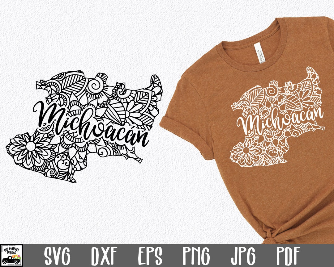 Michoacán SVG File - Michoacán Mexico Mandala Design - Mandala Clip Art ...