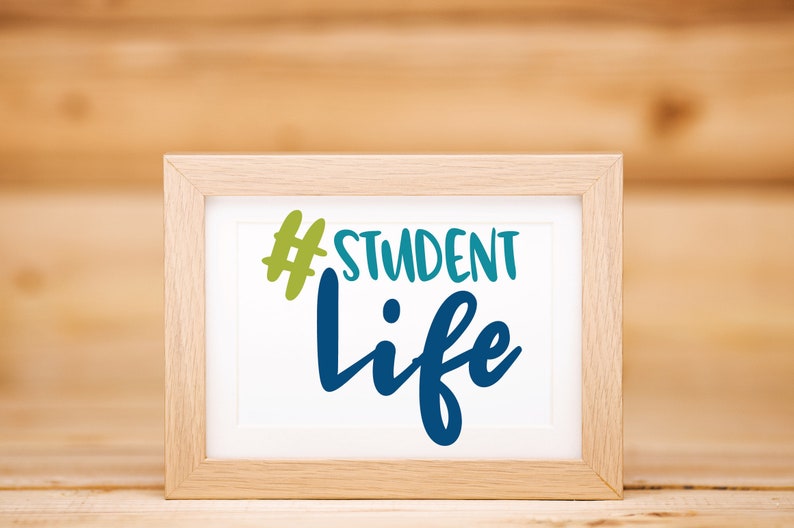 Student Life SVG Cut File School SVG Clip Art Printable - Etsy