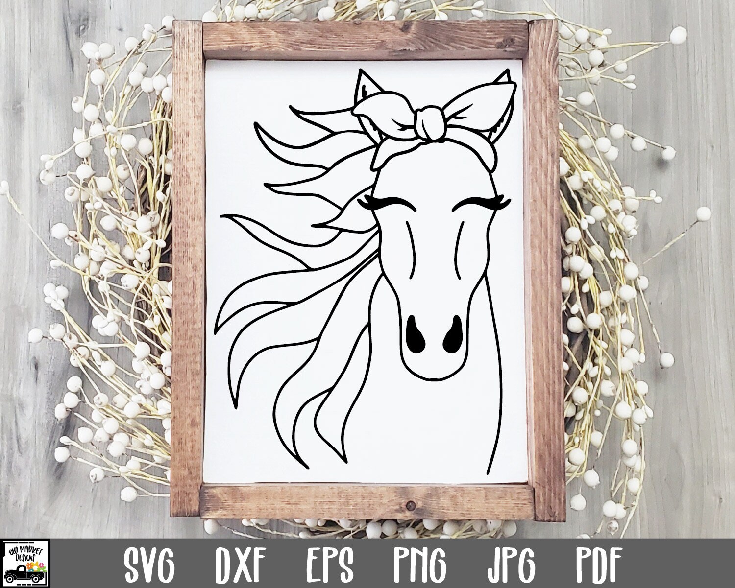 Horse With Bandana SVG File Horse SVG File Horse Clip Art - Etsy