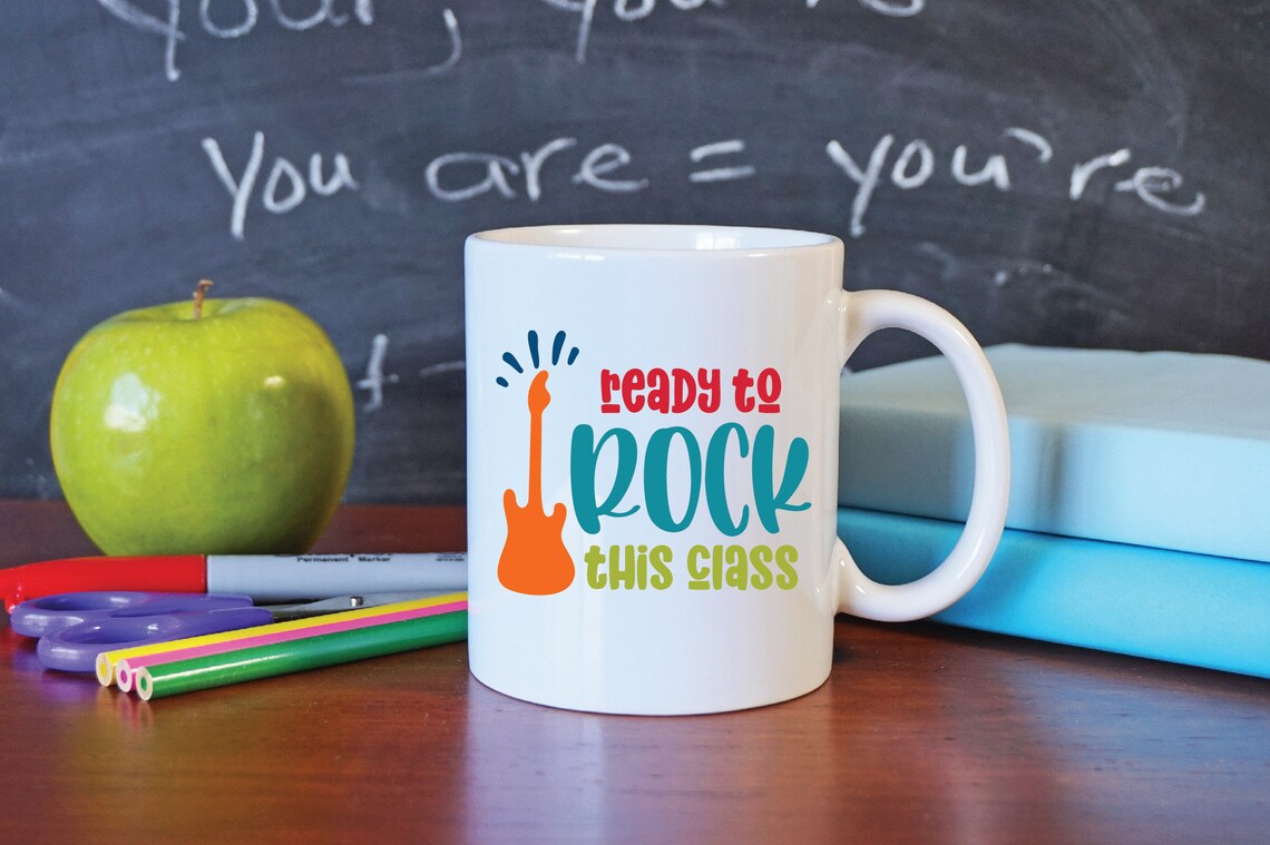 Ready to Rock This Class SVG Cut File School SVG Clip Art - Etsy
