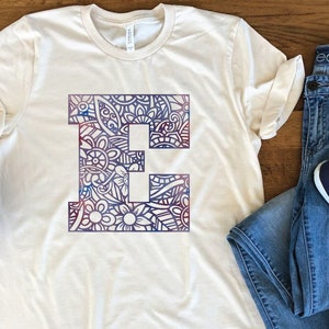 Letter E SVG File - Mandala Monogram Letter E SVG Cut File - Clip Art ...