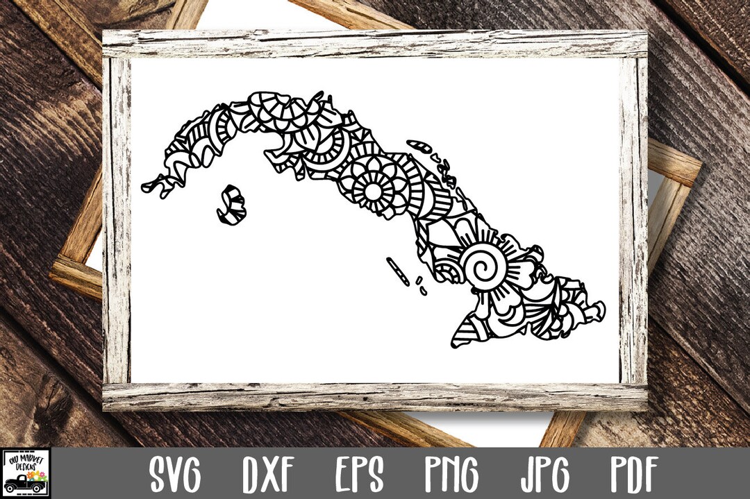 Cuba SVG File - Cuba Mandala SVG Cut File - Mandala Clip Art - Art ...