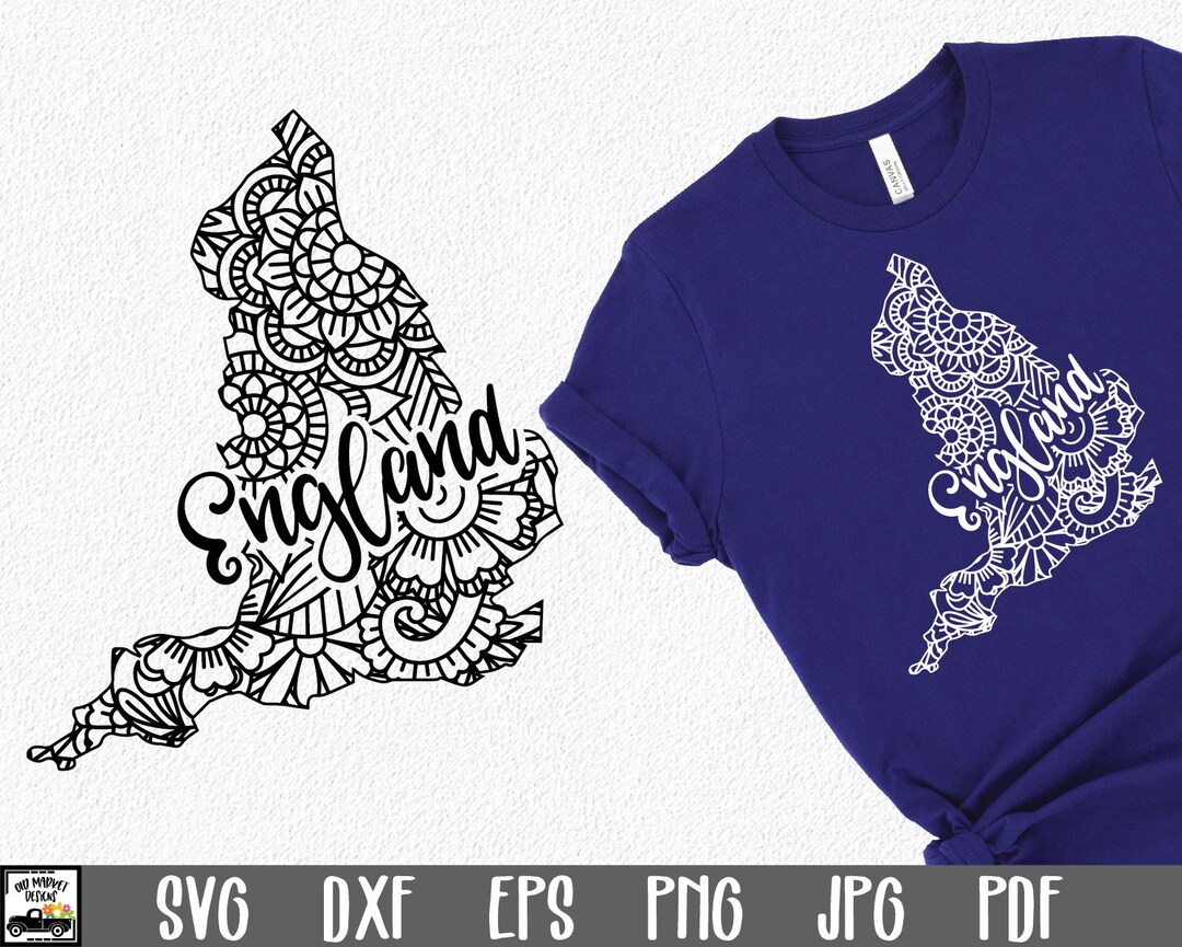 England SVG File - England Mandala SVG Cut File - Mandala Clip Art ...