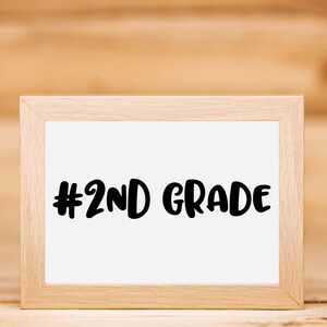 2nd Grade SVG Cut File - Back to School SVG - Clip Art - Printable Art ...