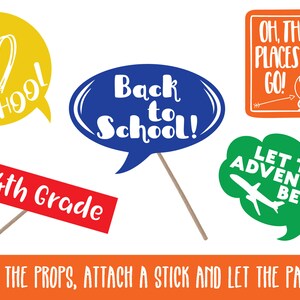 Back to School Photo Booth Props and Decorations - SVG Cut File - Dxf ...