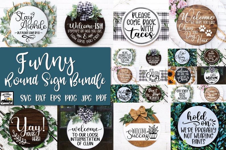 The Ultimate Round Sign SVG Bundle With Over 270 Designs 12 - Etsy