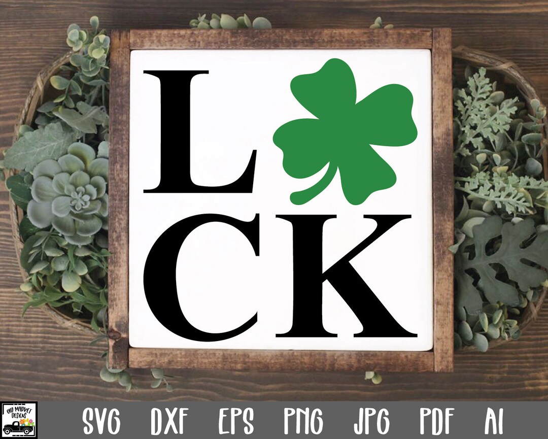 Luck SVG Cut File - St. Patrick's Day SVG - St Patrick Clip Art ...