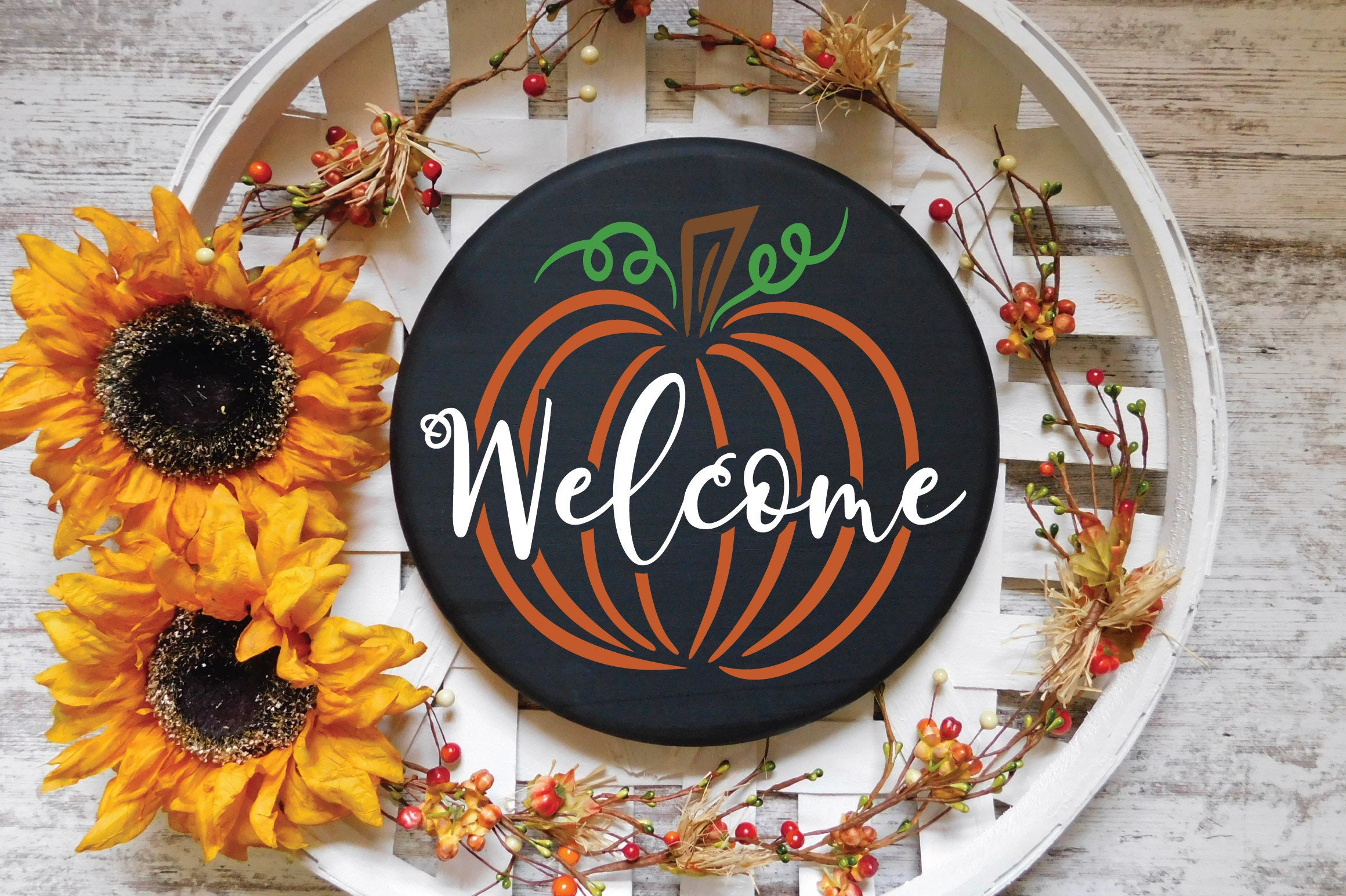 Fall Door Signs SVG Bundle - Fall SVG Bundle - Round Fall SVG Files ...