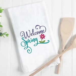 Welcome Spring SVG Cut File - Spring SVG File - Clip Art - Printable ...