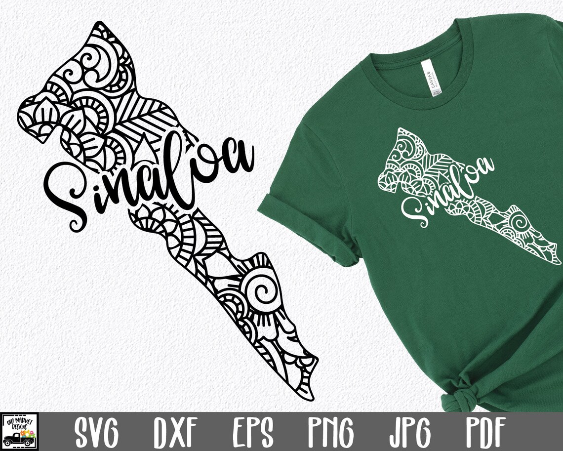 Sinaloa SVG File Sinaloa Mexico Mandala Design Mandala - Etsy México