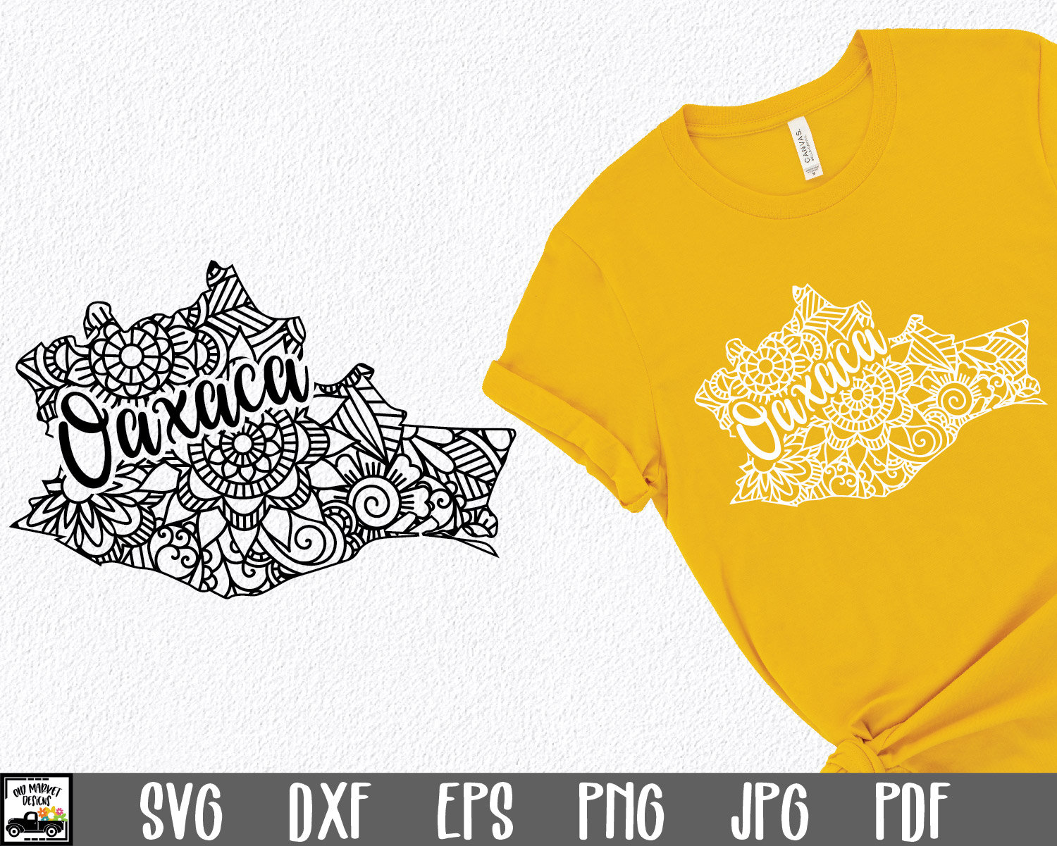 Oaxaca SVG File Oaxaca Mexico Mandala Design Mandala Clip - Etsy