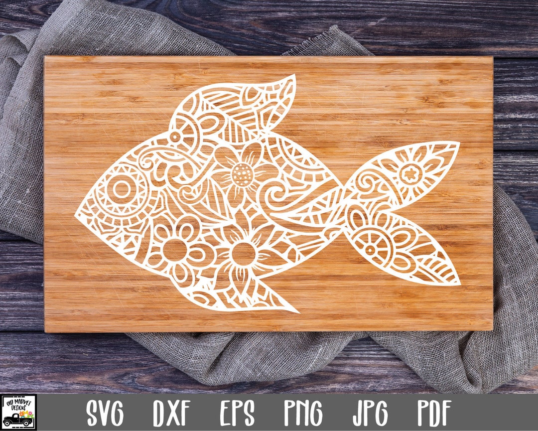 Fish Mandala SVG File - Mandala Fish SVG Cut File - Clip Art ...