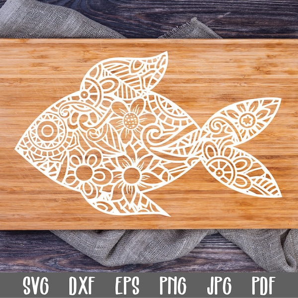 Fish Mandala Svg - Etsy