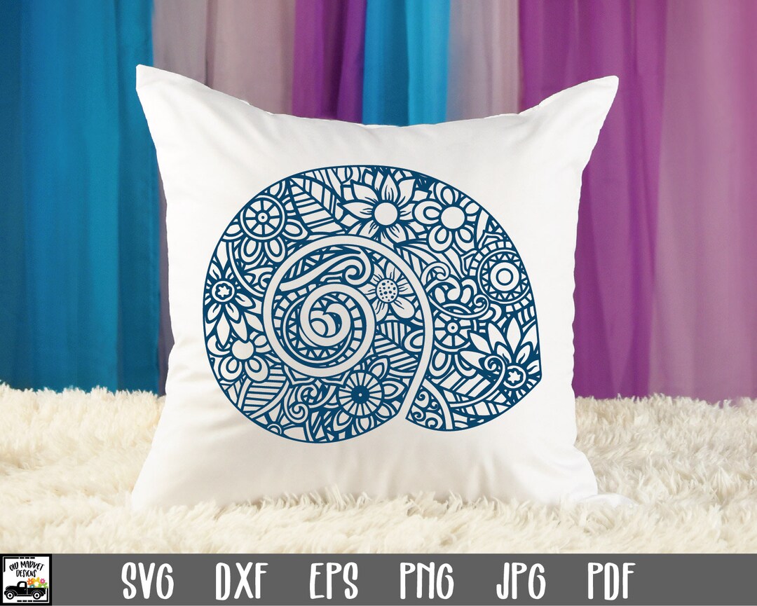 Seashell Mandala SVG File - Mandala Seashell SVG Cut File - Clip Art ...