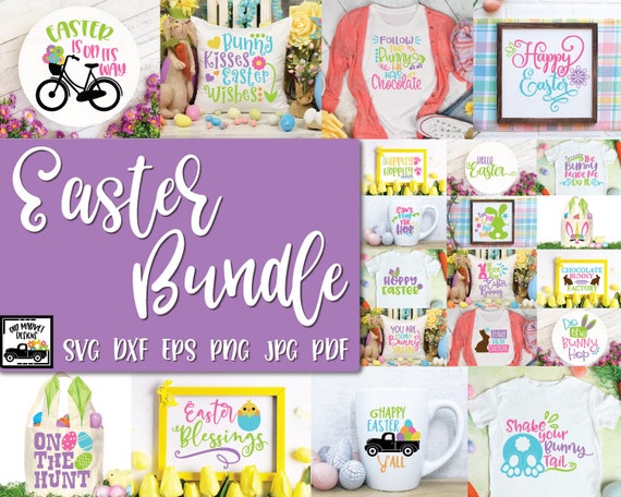 Easter SVG Bundle 25 Happy Easter SVG Cut Files Clip Art - Etsy