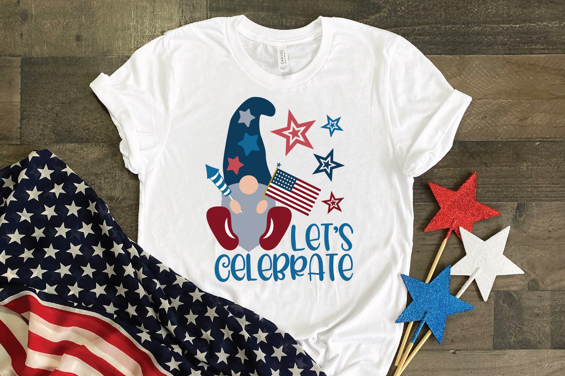 Let's Celebrate SVG Cut File Patriotic SVG Clip Art - Etsy