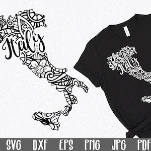Italy SVG File - Italy Mandala SVG Cut File - Mandala Clip Art - Art ...
