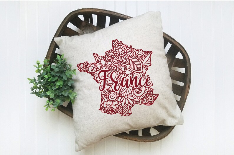 France SVG File France Mandala SVG Cut File Mandala Clip - Etsy