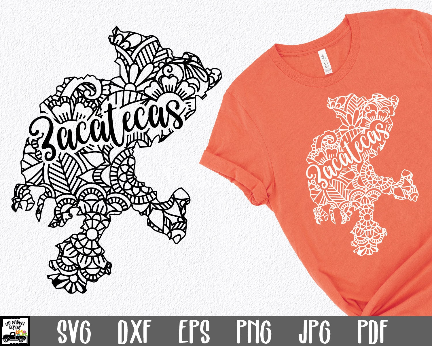 Zacatecas SVG File Zacatecas Mexico Mandala Design Mandala - Etsy