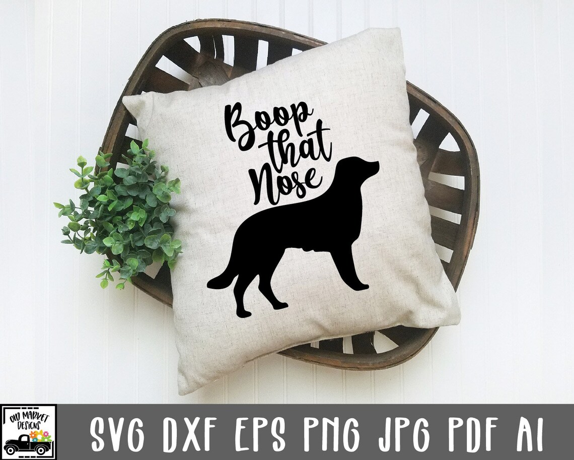 Boop That Nose SVG Cut File Dog SVG File Paw Print SVG | Etsy