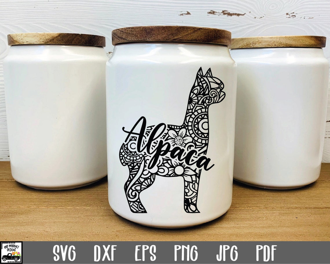 Alpaca SVG File Alpaca Mandala SVG Cut File Clip Art - Etsy