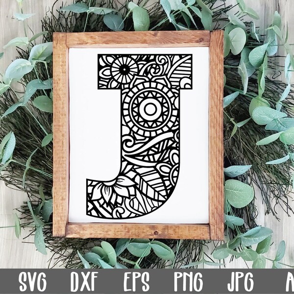 Monogram Letter J - Etsy