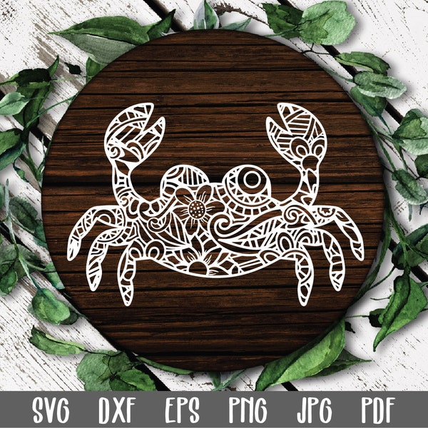 Crab Svg - Etsy