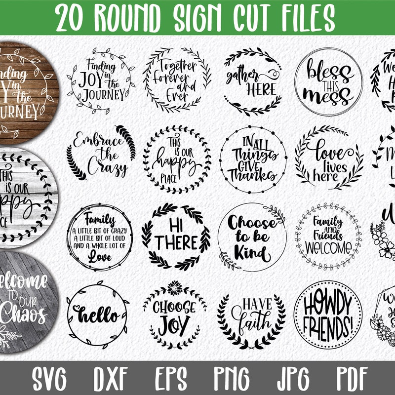 Wood Round Svg - Etsy