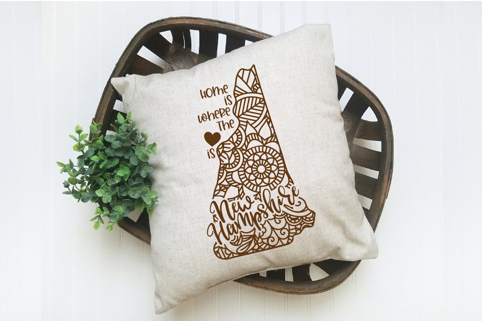 New Hampshire Mandala SVG File Home is Where the Heart is | Etsy