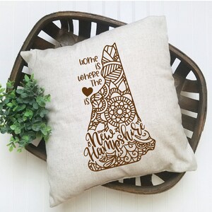 New Hampshire Mandala SVG File - Home is Where the Heart is State SVG ...