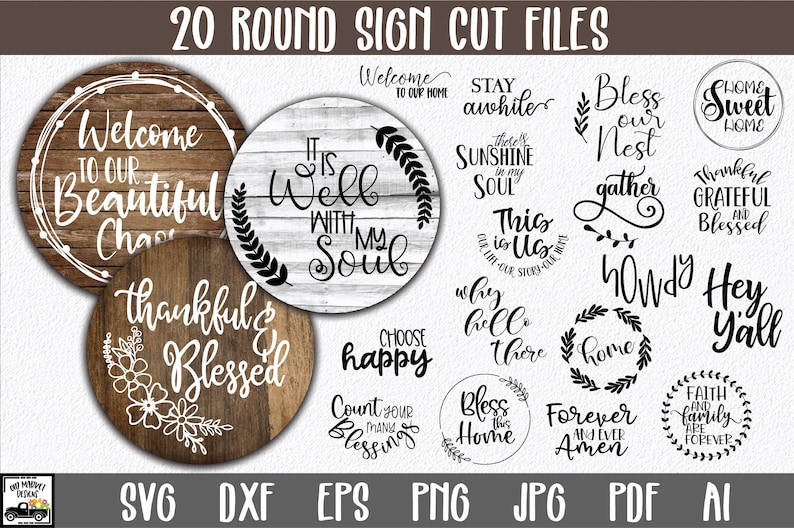 The Ultimate Round Sign SVG Bundle With Over 270 Designs 12 - Etsy