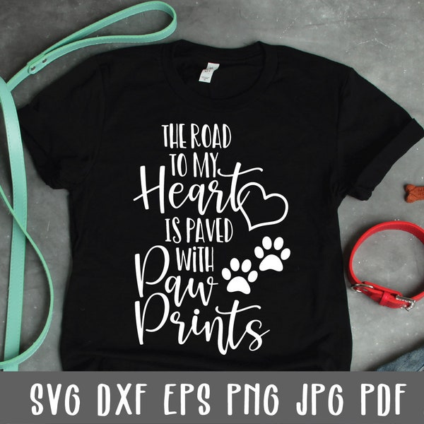Paw Heart Svg - Etsy