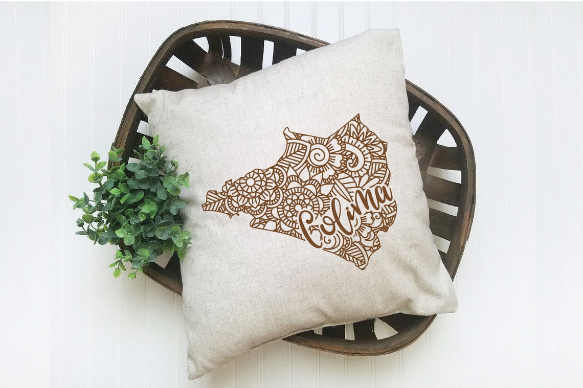 Colima SVG File Colima Mexico Mandala Design Mandala Clip | Etsy