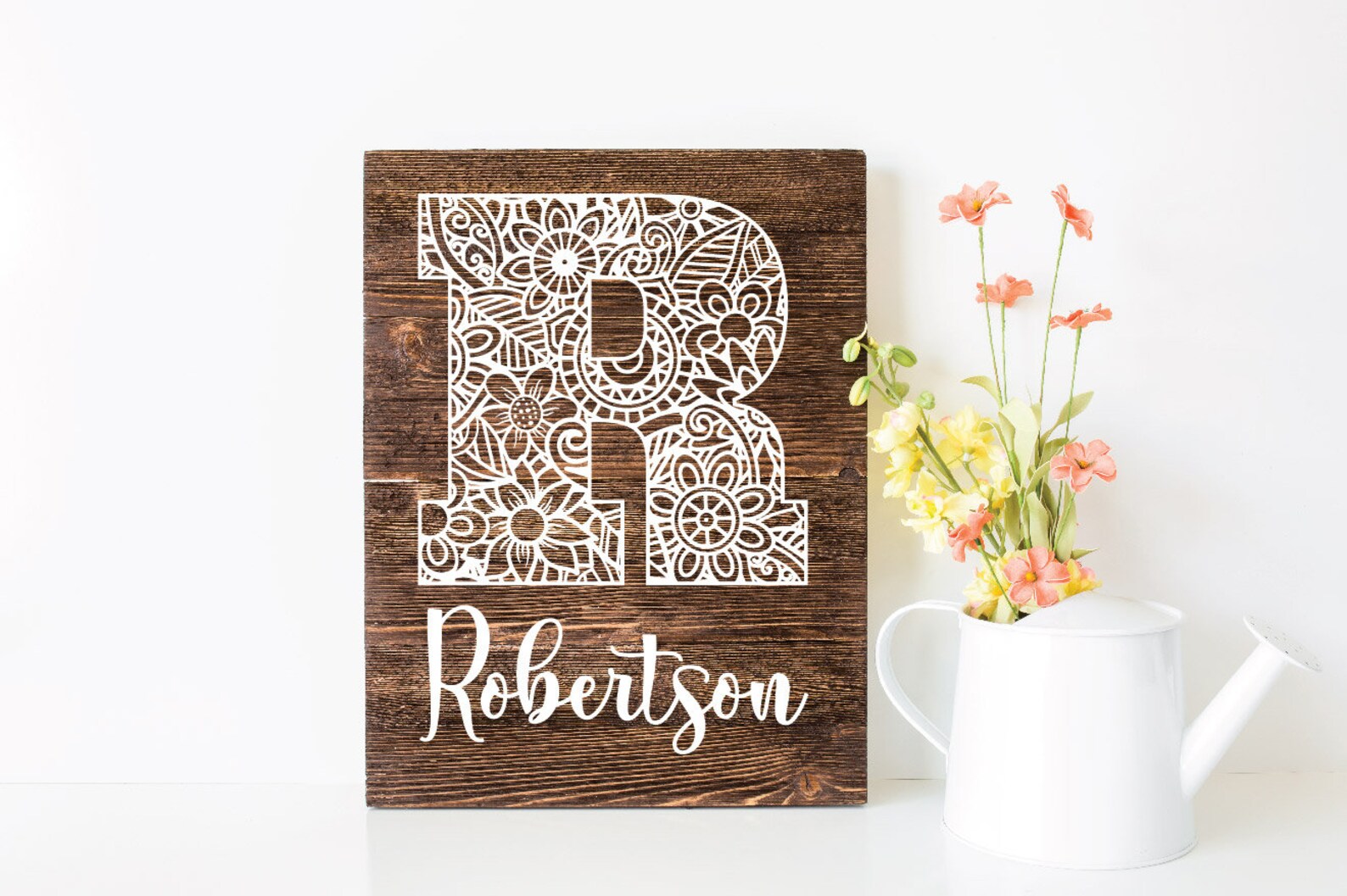 Letter R SVG File Mandala Monogram Letter R SVG Cut File - Etsy