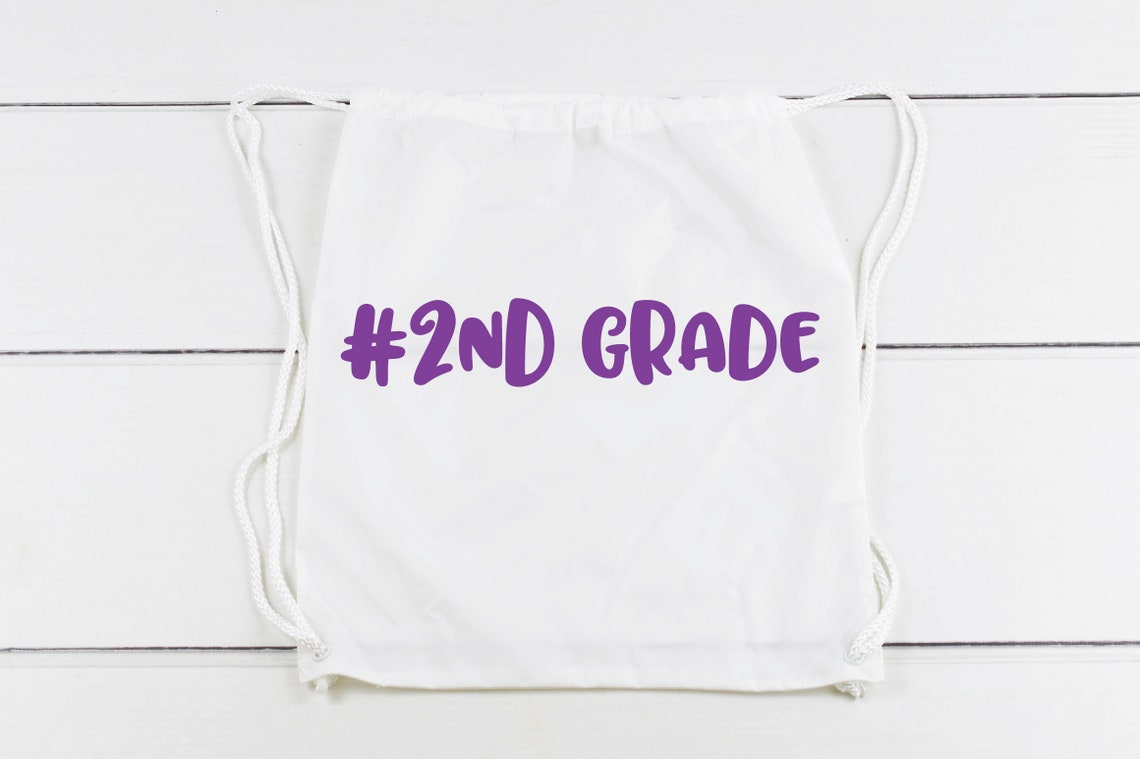2nd Grade SVG Cut File Back to School SVG Clip Art | Etsy