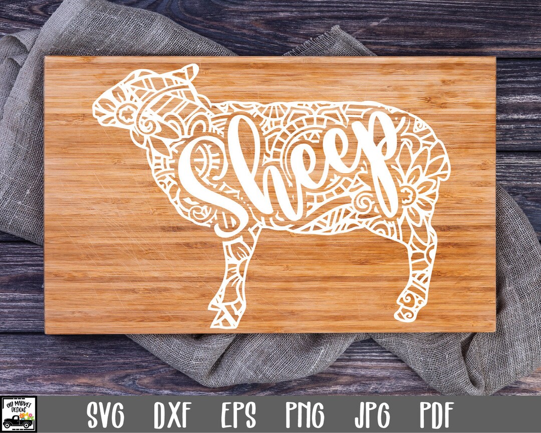 Sheep SVG File - Sheep Mandala SVG Cut File - Clip Art - Printable Art ...