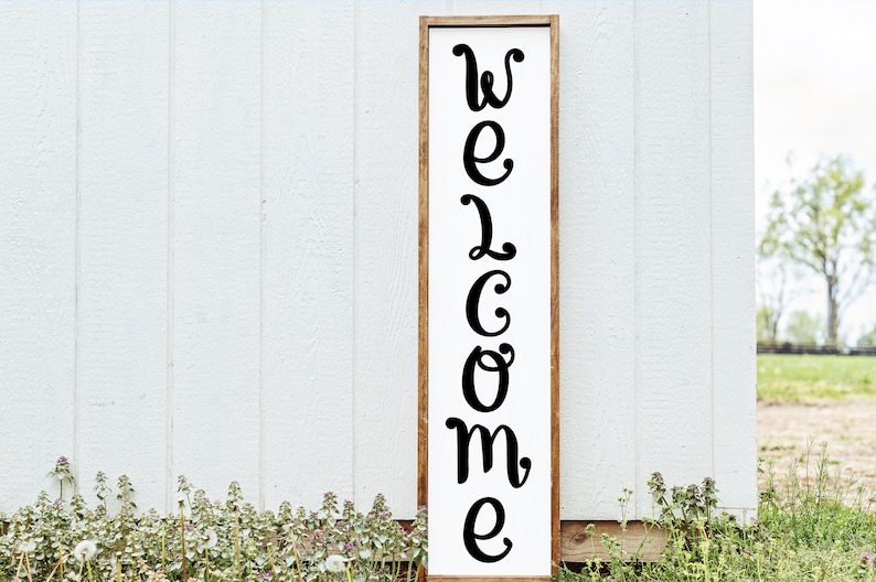 Vertical Welcome SVG Bundle - 30 Welcome Sign SVG Files - Welcome ...