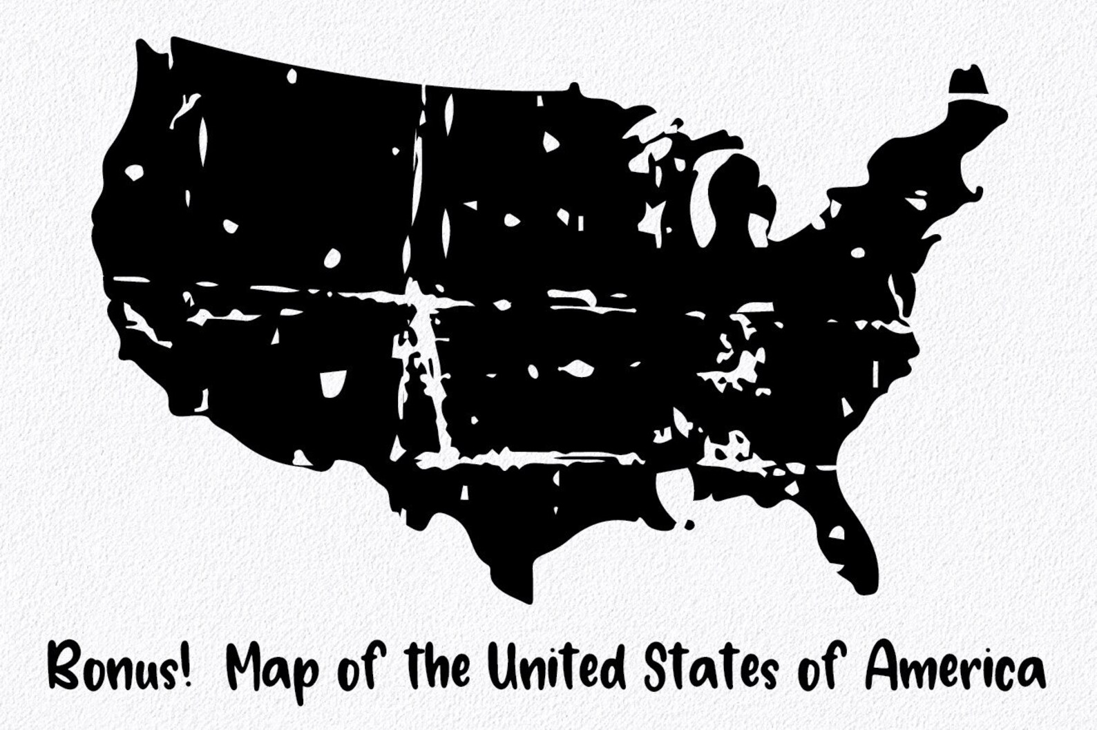 50 States SVG Bundle - Distressed State SVG Cut Files - Grunge States ...