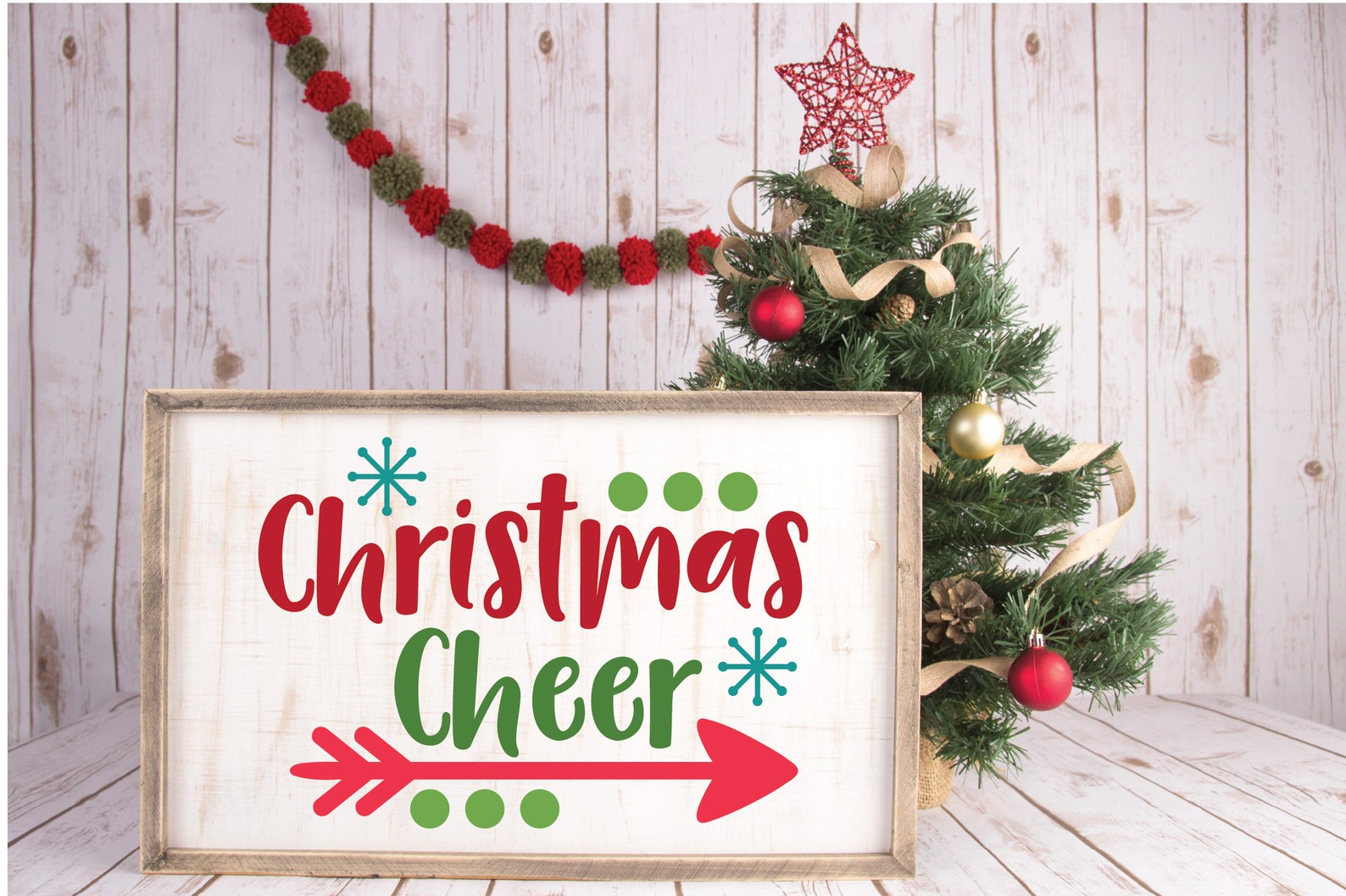 Christmas Cheer SVG Cut File Christmas SVG File Clip Art - Etsy