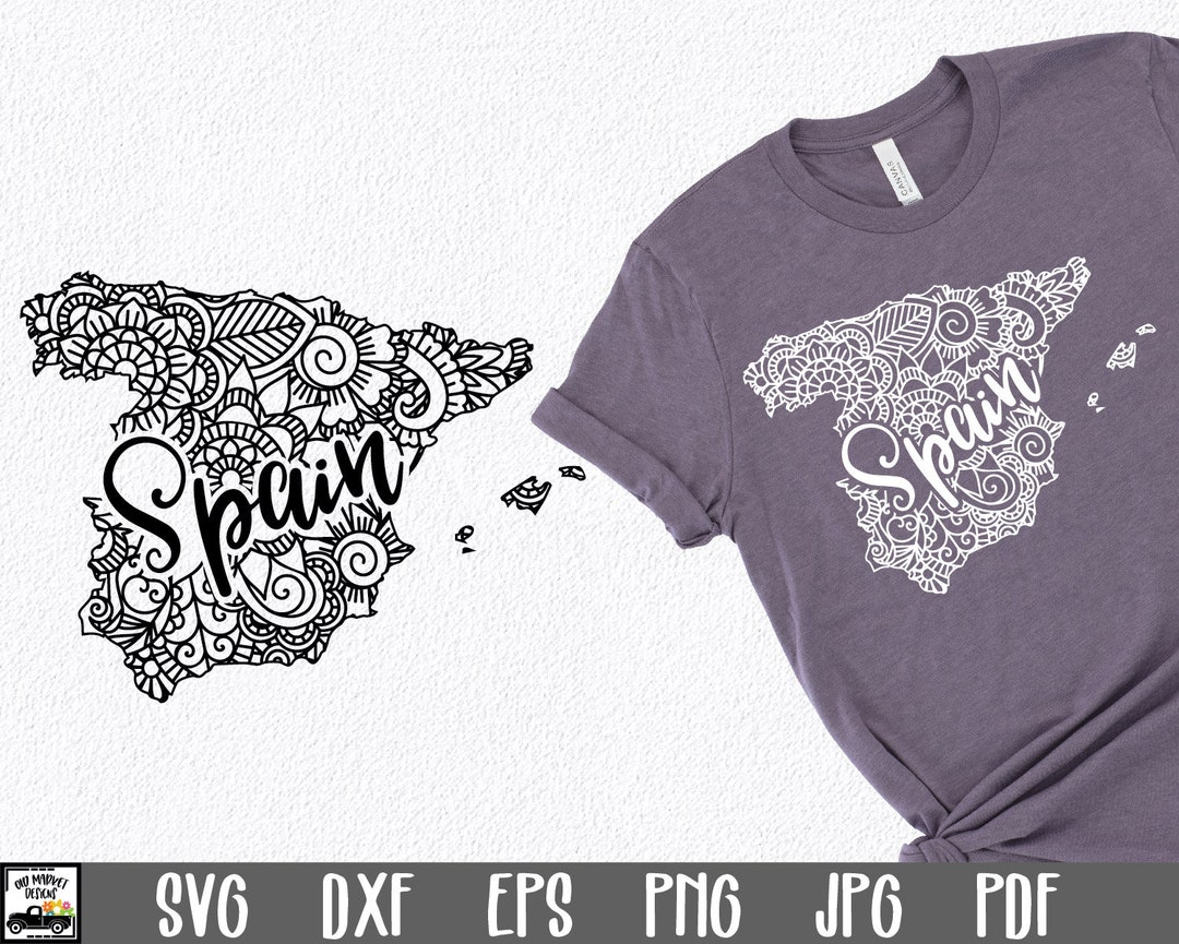 Spain SVG File - Spain Mandala SVG Cut File - Mandala Clip Art - Art ...