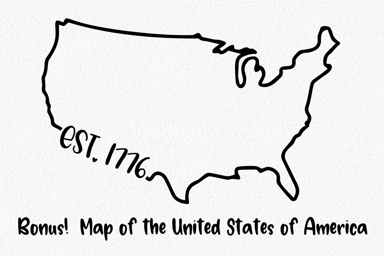 50 States SVG Bundle Date Established State SVG Cut Files | Etsy