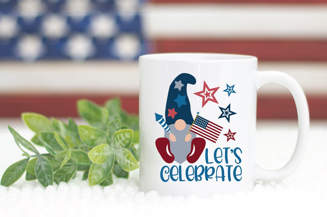 Let's Celebrate SVG Cut File Patriotic SVG Clip Art - Etsy